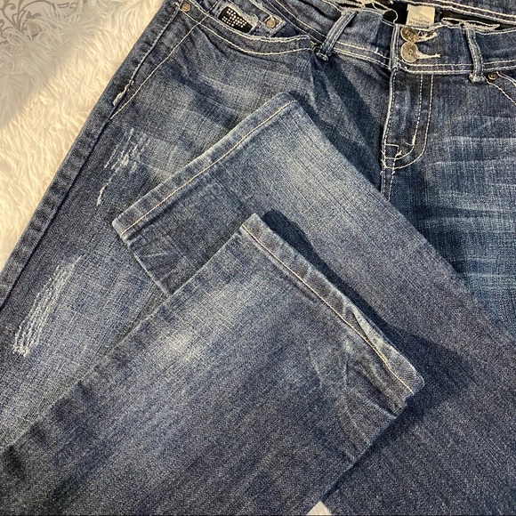 Red Rivet | Jeans | Red Rivet Angel Wings Jeweled Straight Leg Jeans ...